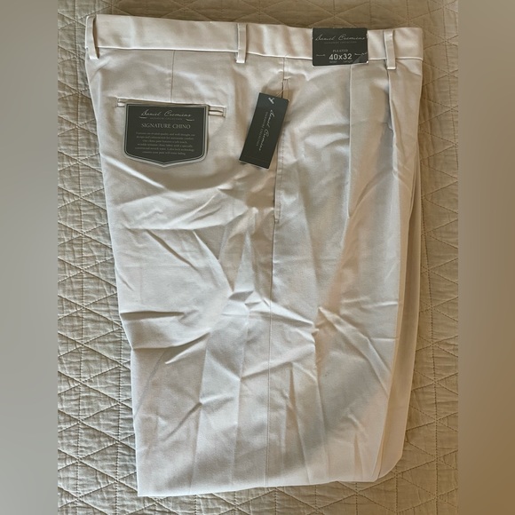 Daniel Cremieux | Pants | Daniel Cremieux Collection Signature Chino Pleated Pant In Stone Size ...